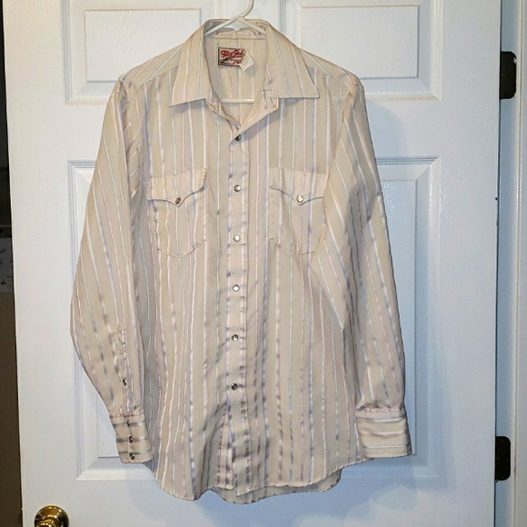 Flint Steel | Shirts | Vintage Flint Steelmens Western Pearl Snap Ls ...